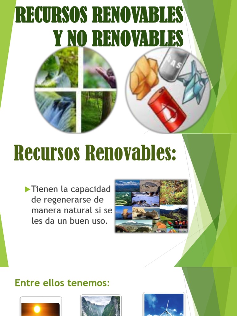 Recursos Renovables y No Renovables | PDF