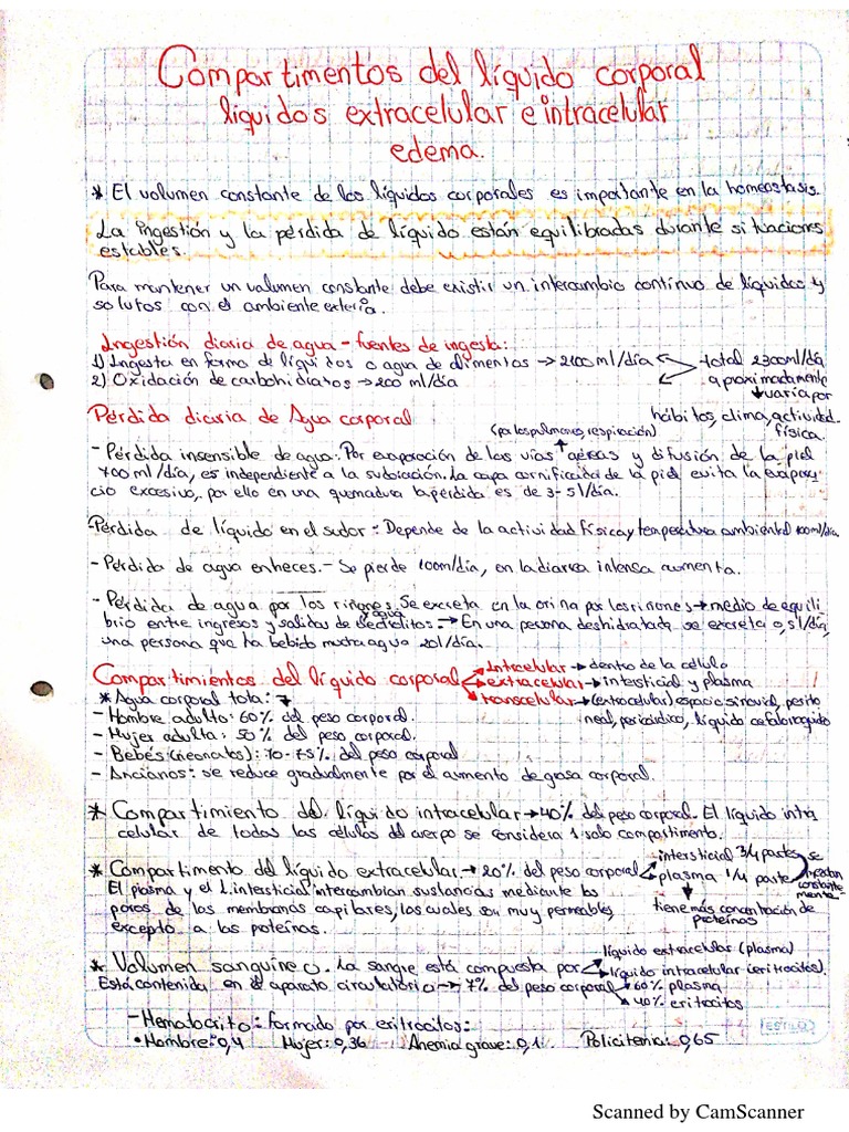 Cap 25 - Compartimientos Del Líquido Corporal - Liquidos Extracelulares | PDF