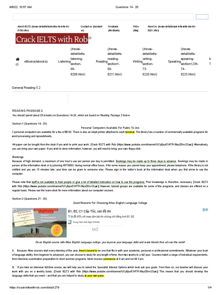 Questions 14 - 20 - Personal Computers Available For Public To Use ...