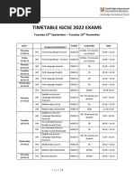 Final GCE Timetable, Summer 2025 | PDF | Science