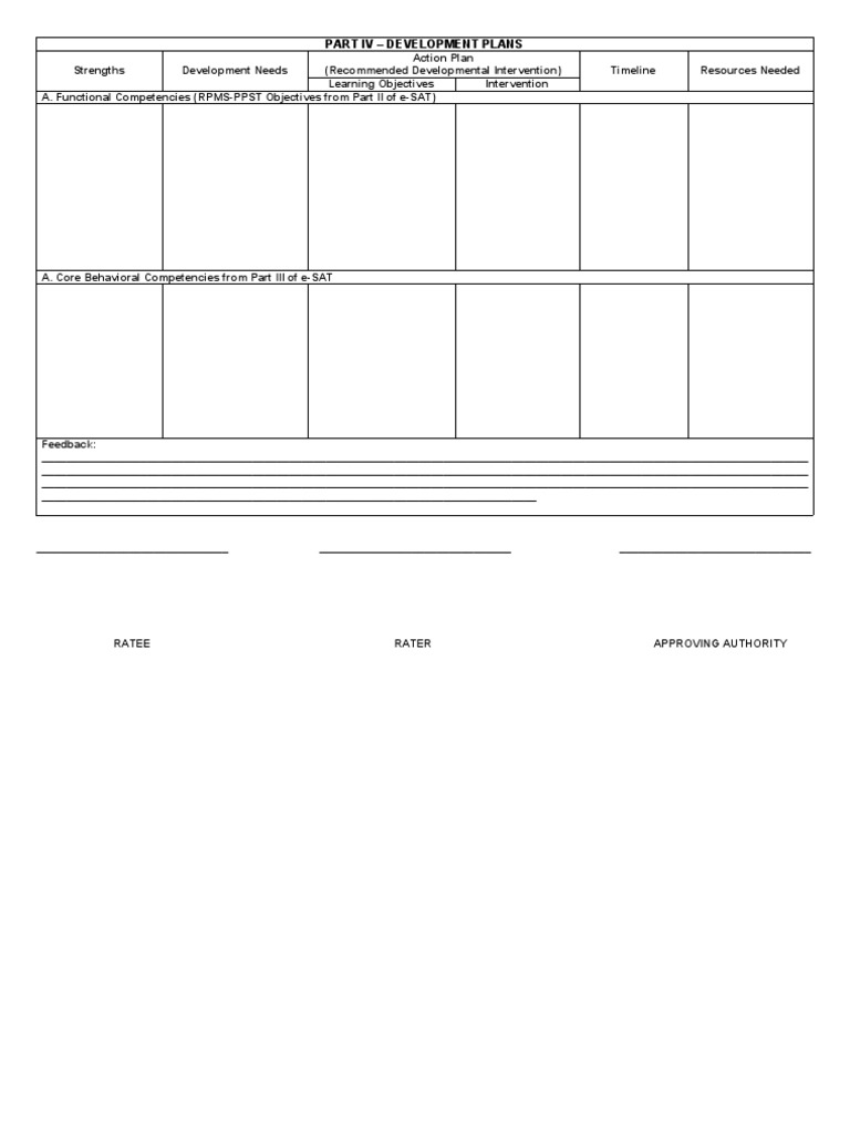 Development Plan Template | PDF