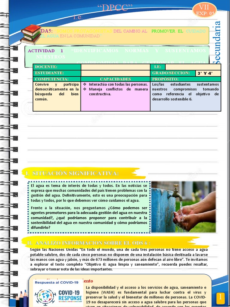 3° y 4° DPCC FICHA DE ACTIVIDAD 1 EXP 5 URBANO | PDF