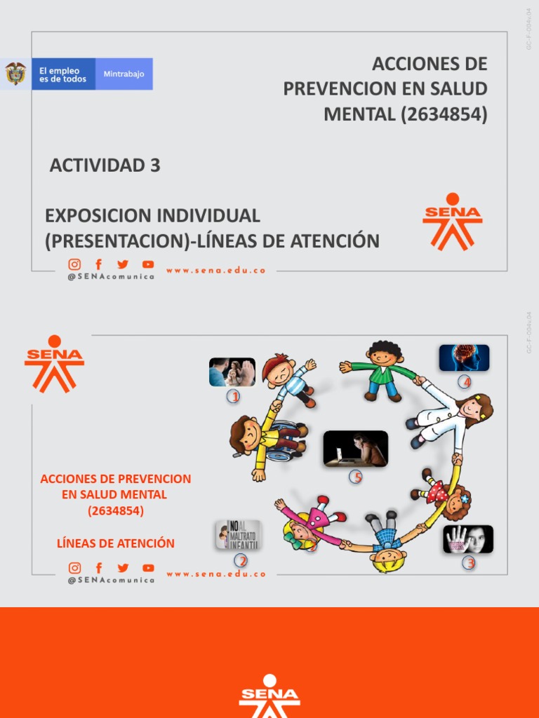 Actividad 3 - (Exposición Individual) Lineas de Atencion | PDF