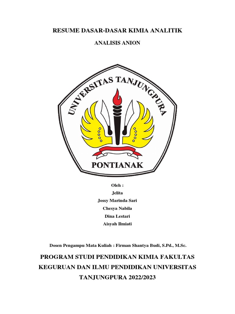 Analisis Anion | PDF