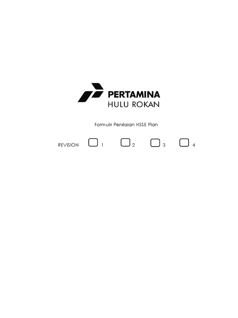 05.lampiran 2.3 - Formulir Penilaian HSSE Plan | PDF