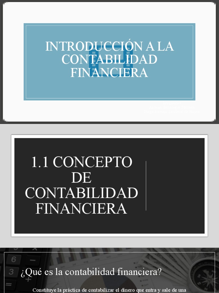 Introducción A La Contabilidad Financiera | PDF | Contabilidad | Contabilidad financiera