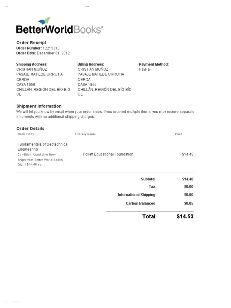 Order Receipt2 | PDF