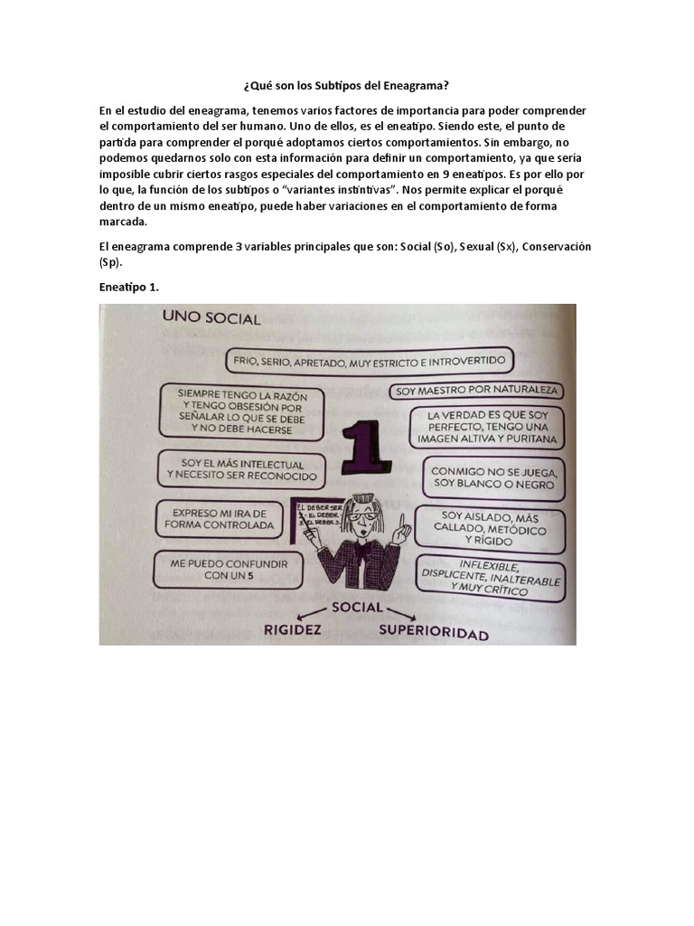 Subtipos Del Eneagrama | PDF