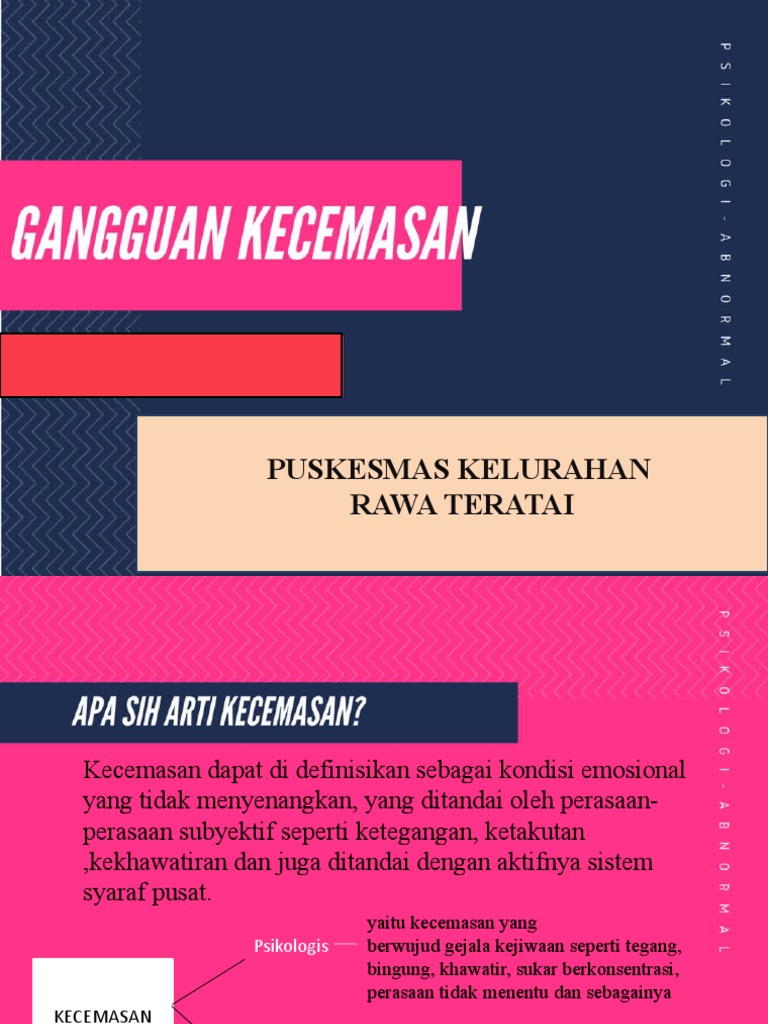 PPT-Gangguan-Kecemasan Michelle | PDF