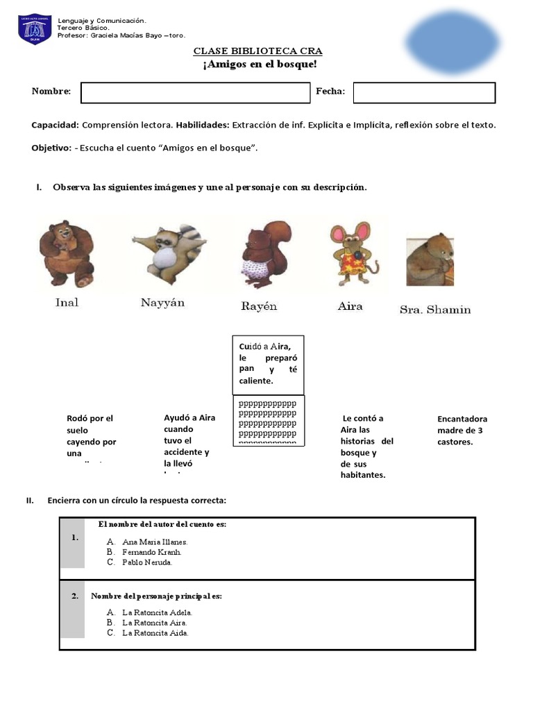 Amigos En El Bosques Pdf