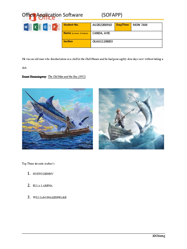 The Old Man and The Sea | PDF