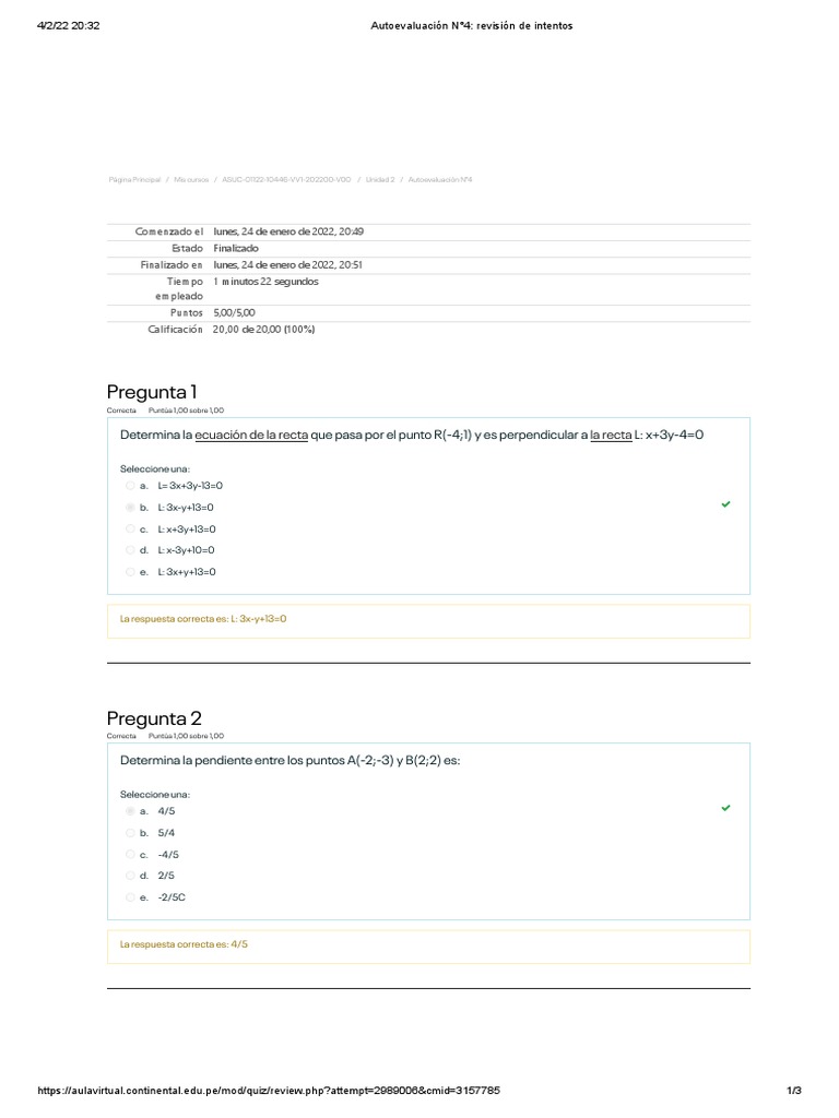 Autoevaluación N°4 - MATEMA 2.1 | PDF | Geometría Elemental | Geometría