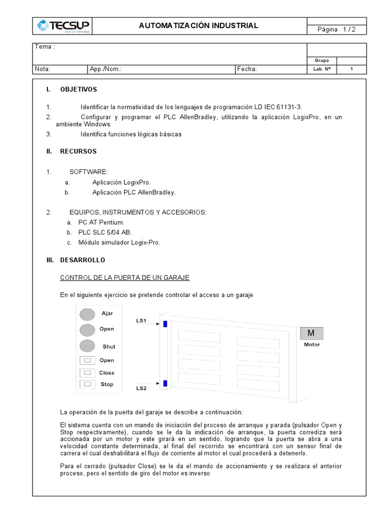 Lab 03 Lenguajes de Programación | PDF | Automatización | Controlador ...