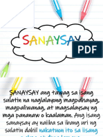 Sanaysay Powerpoint 2.4 | PDF