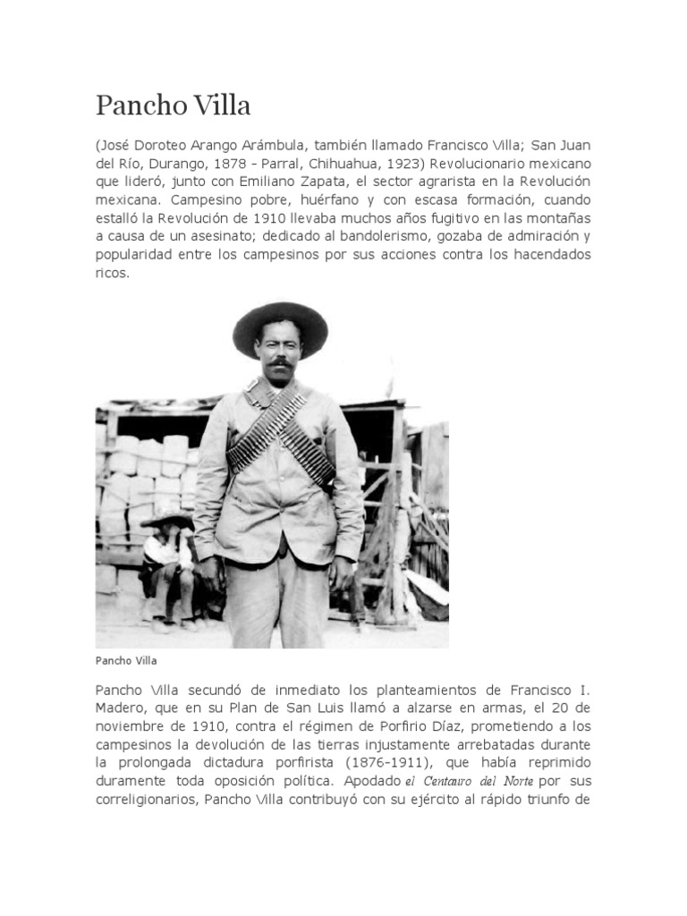Pancho Villa | PDF | revolución mejicana | México