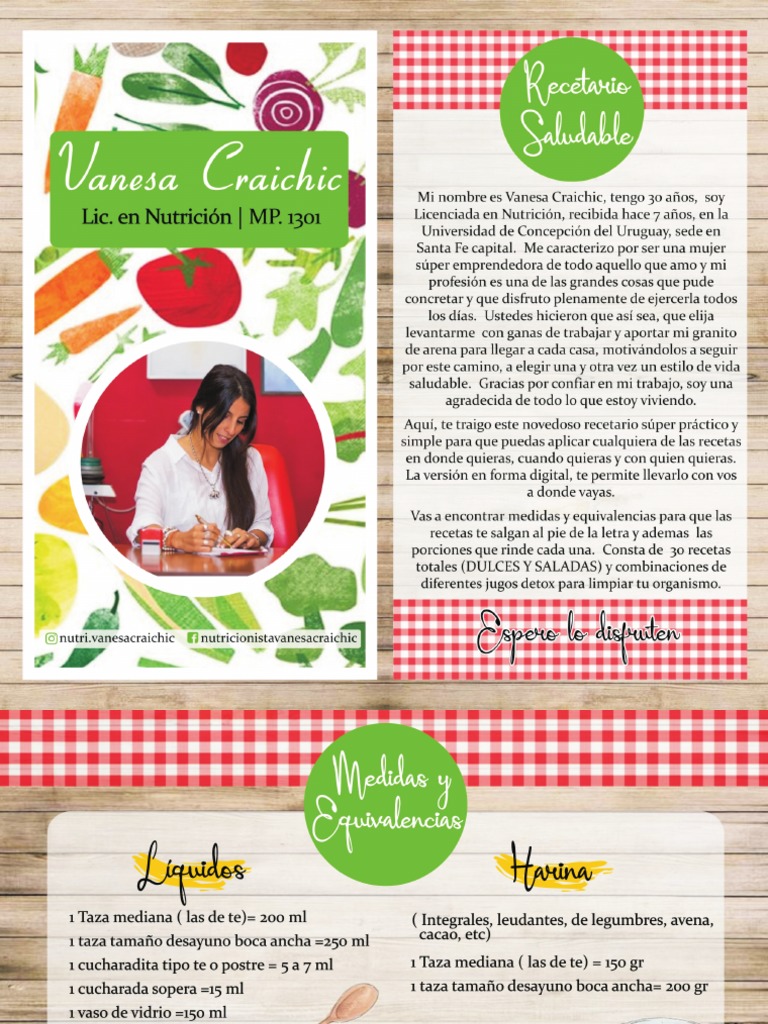 Libro Recetas 1 10 | PDF | Cocina | Ingredientes de comida