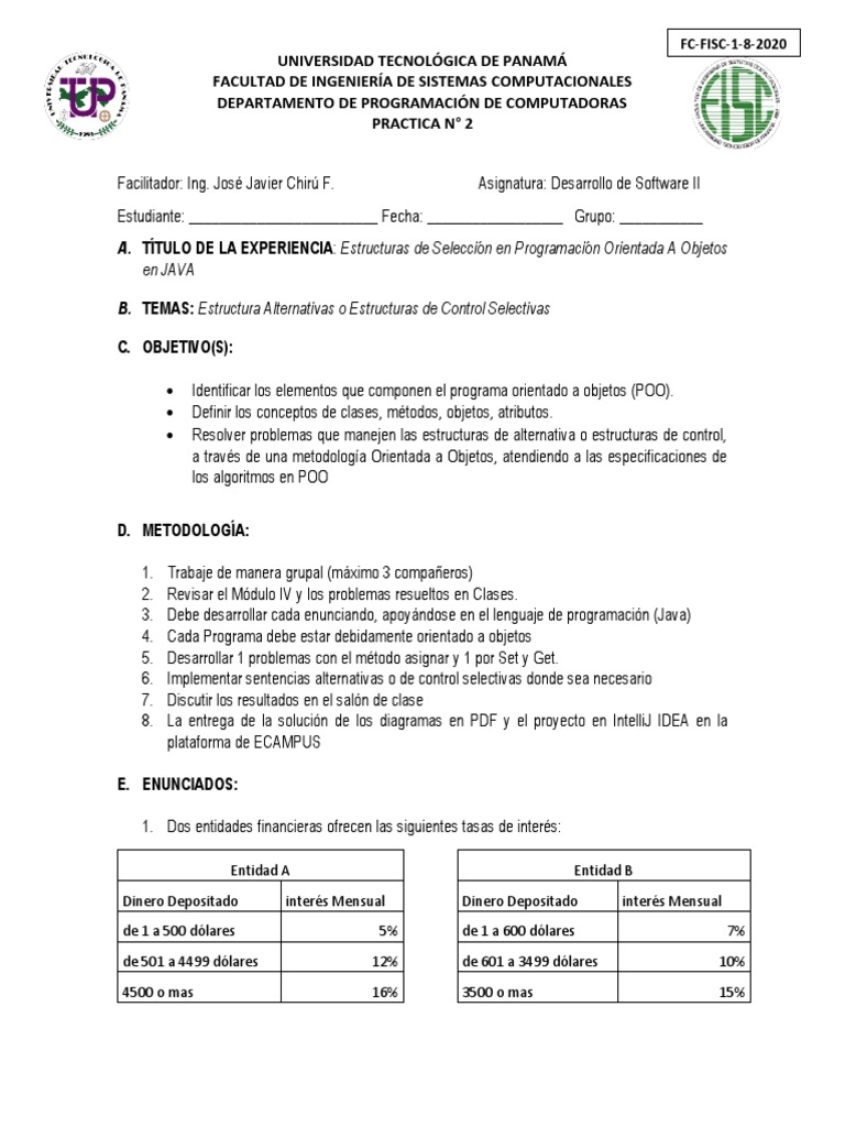Practica 2 | PDF | Programación orientada a objetos | Objeto (informática)