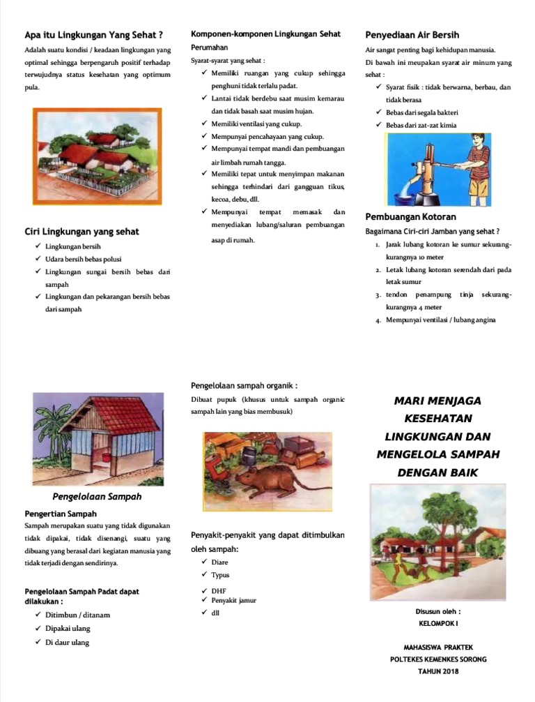 PDF Leaflet Kesehatan Lingkungan Compress | PDF