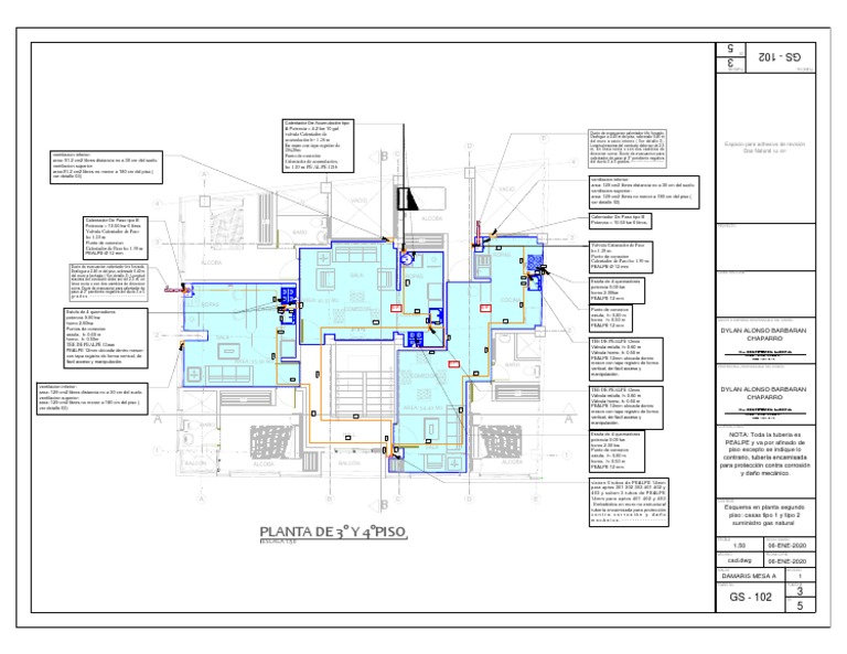 Plano Gas 4 | PDF | Diseño arquitectonico | Arquitectura