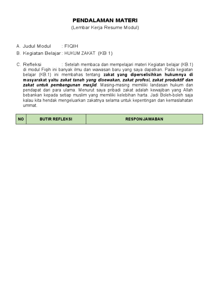 Resume KB 1 | PDF