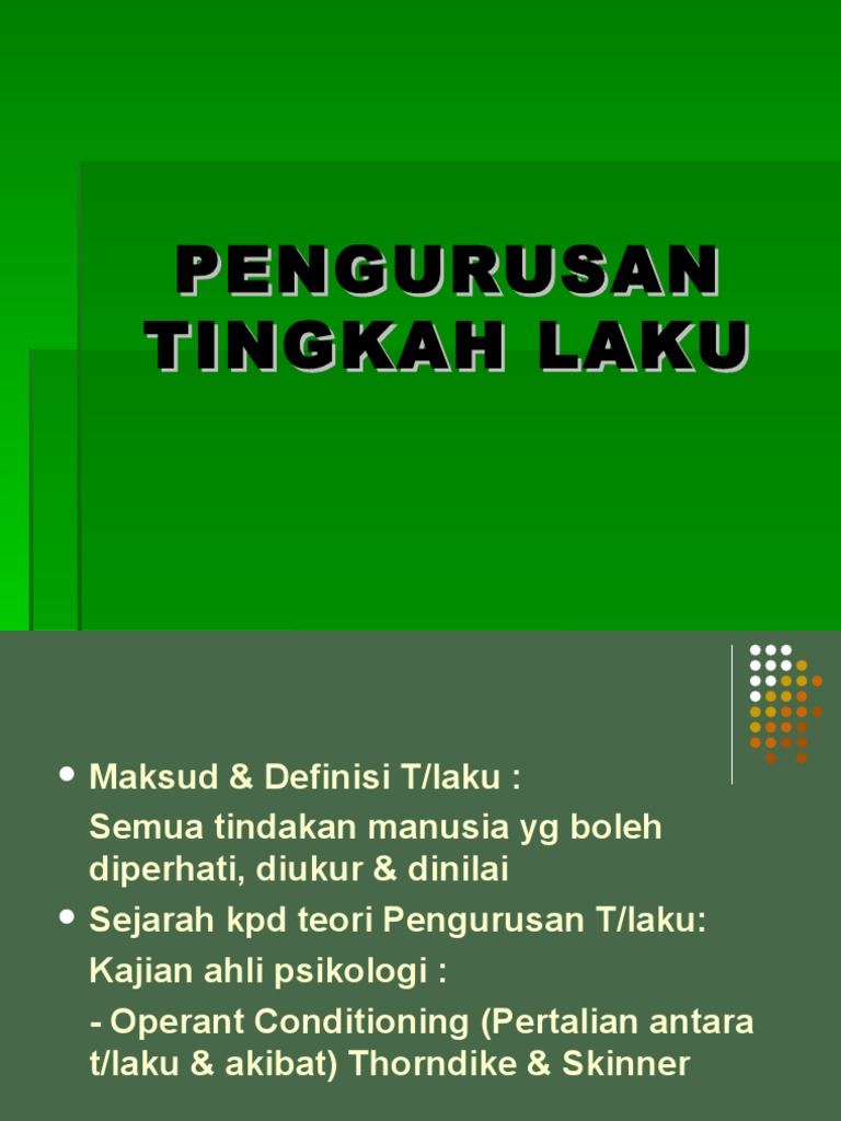 Dokumen - Tips - Pengurusan Tingkah Laku 55b0b6b901518 | PDF