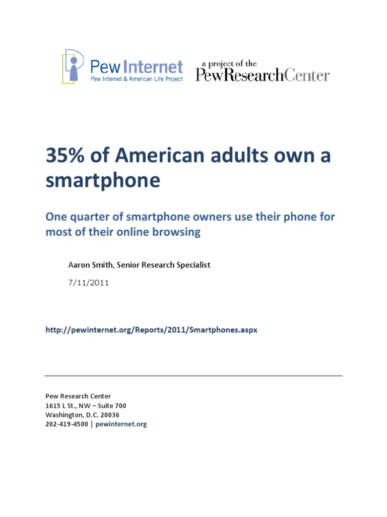Smartphone Adoption and Usage | PDF | Smartphone | Sampling (Statistics)
