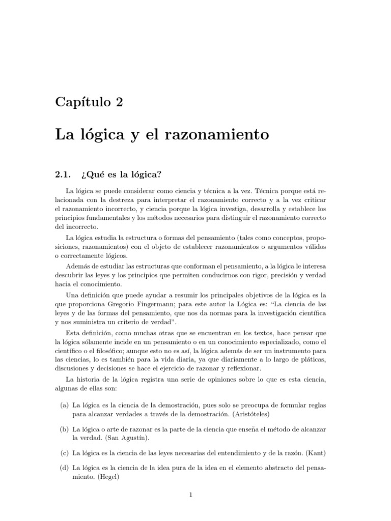 Capítulo 2. Lógica y Razonamiento | PDF | Falacia | Razonamiento inductivo