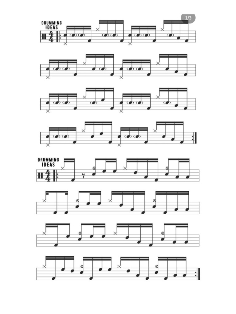 Ejercicios de Percusion | PDF