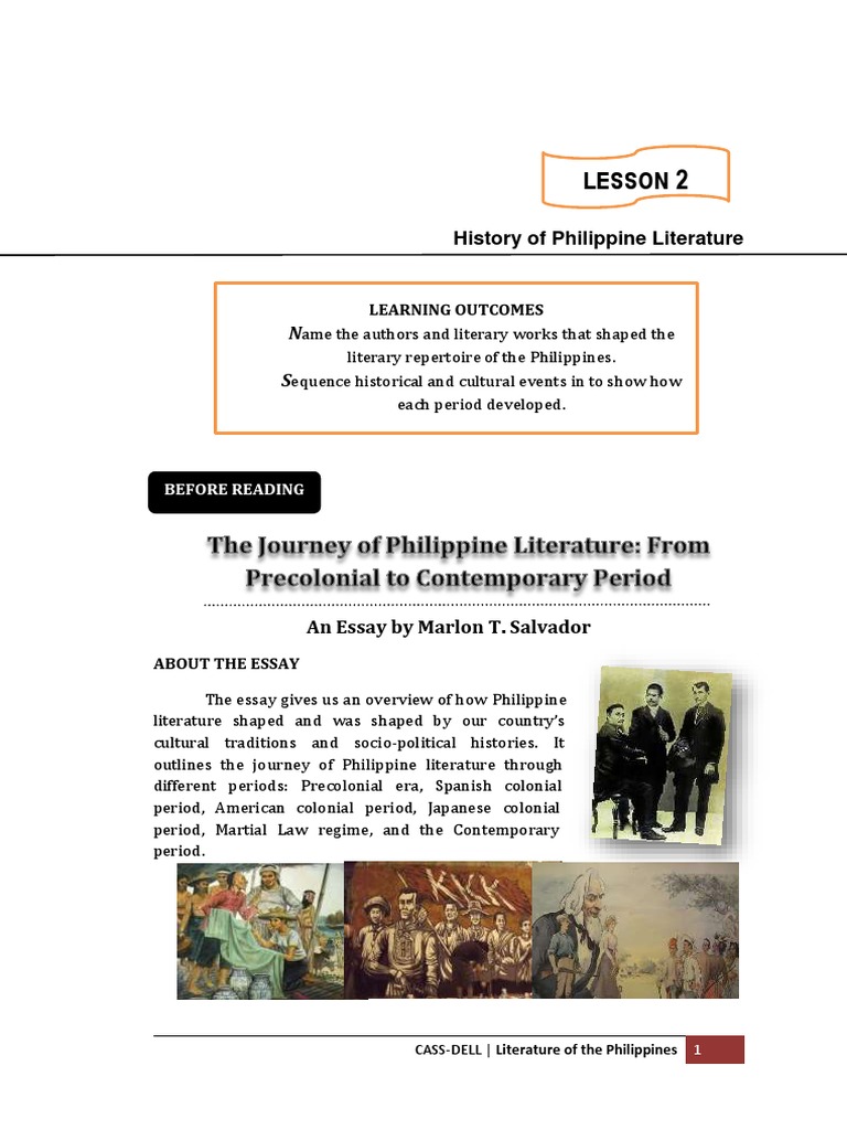 Philippine Literature Timeline | PDF | Philippines Philippine Literature Timeline | PDF | Philippines