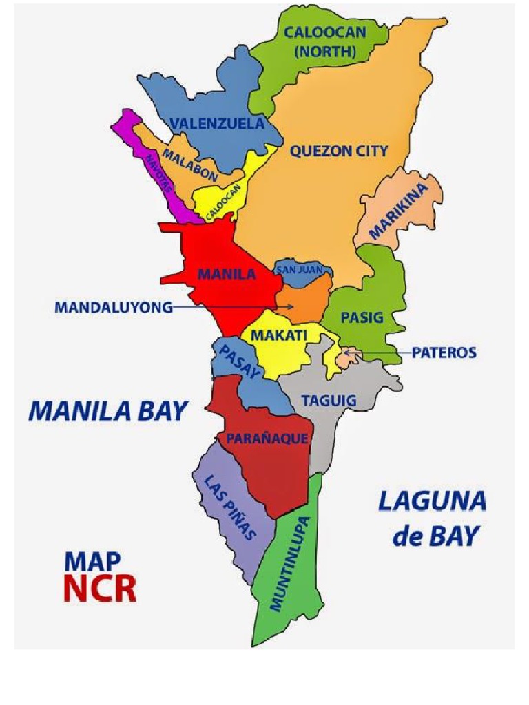 Philippine NCR Map | PDF