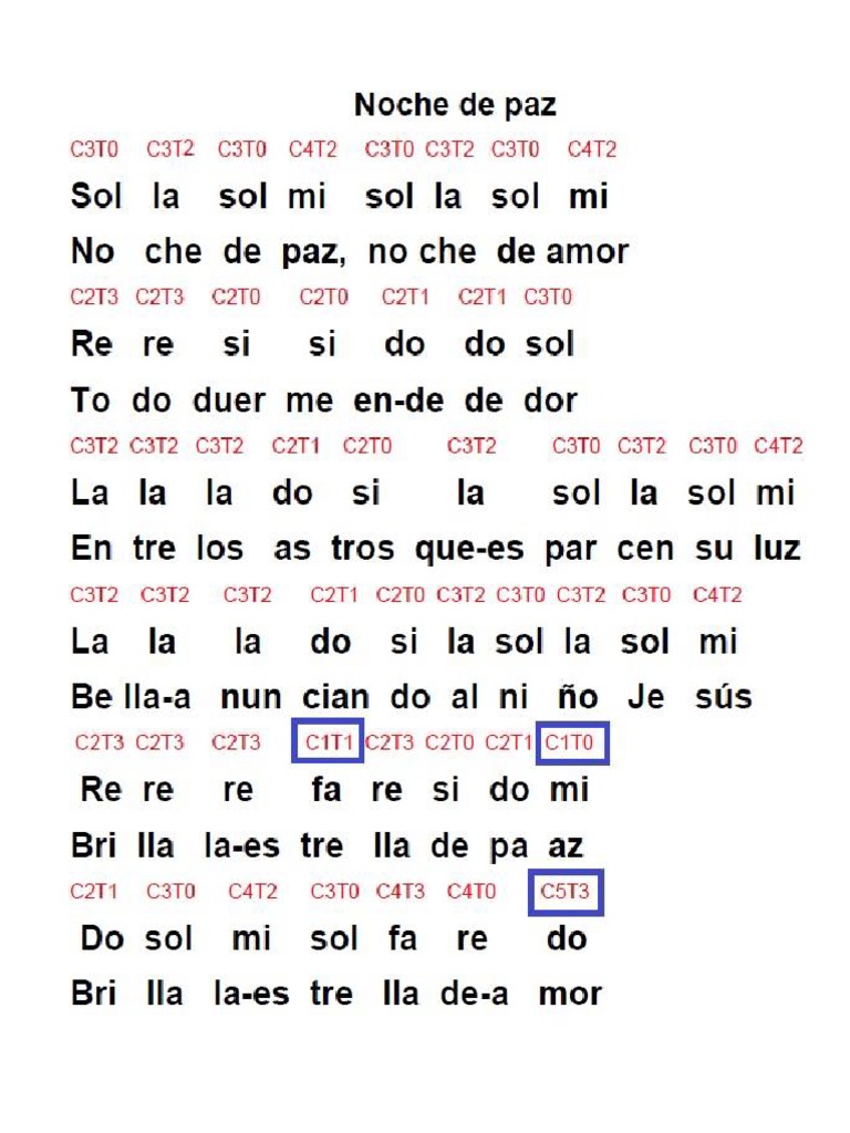 Noche de Paz para Guitarra | PDF