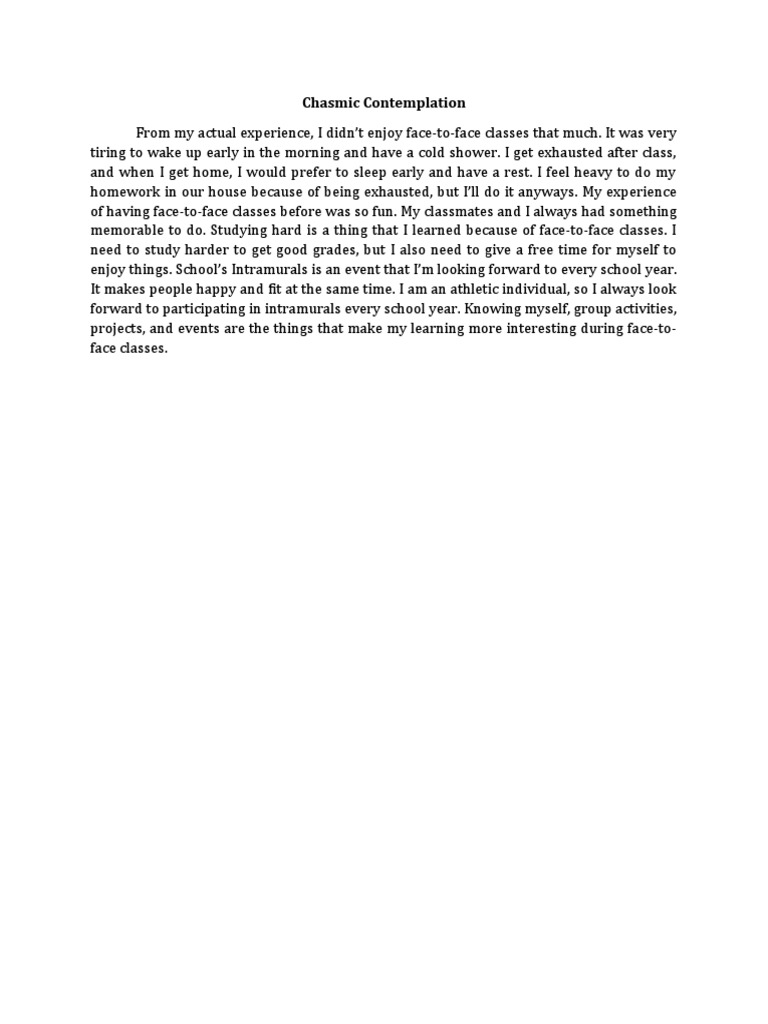 Chasmic Contemplation | PDF | Career & Growth