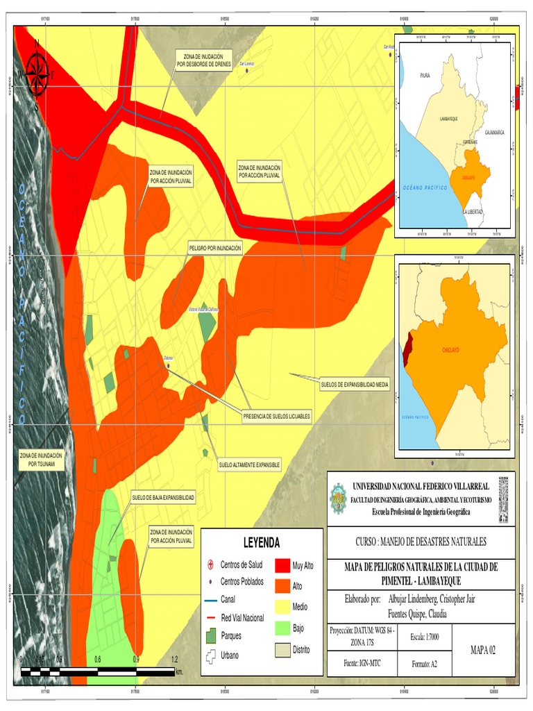 Mapa de zonas de inundación en el norte del Perú | PDF