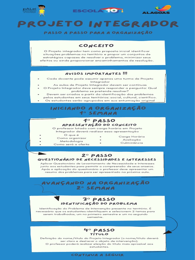 (Projeto Integrador) Passo A Passo para Organização | PDF