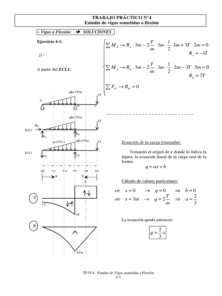 Carga Triangular-EJEMPLO | PDF | Objetos matemáticos | Ecuaciones
