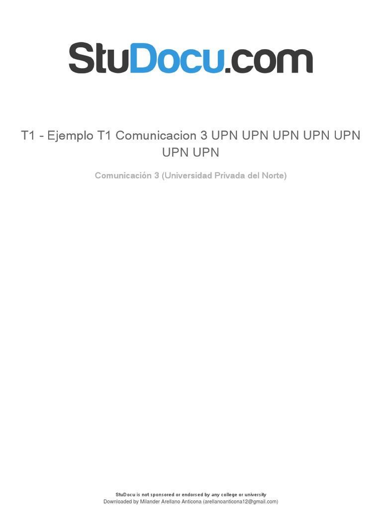 t1 Ejemplo t1 Comunicacion 3 Upn Upn Upn Upn Upn Upn Upn | PDF