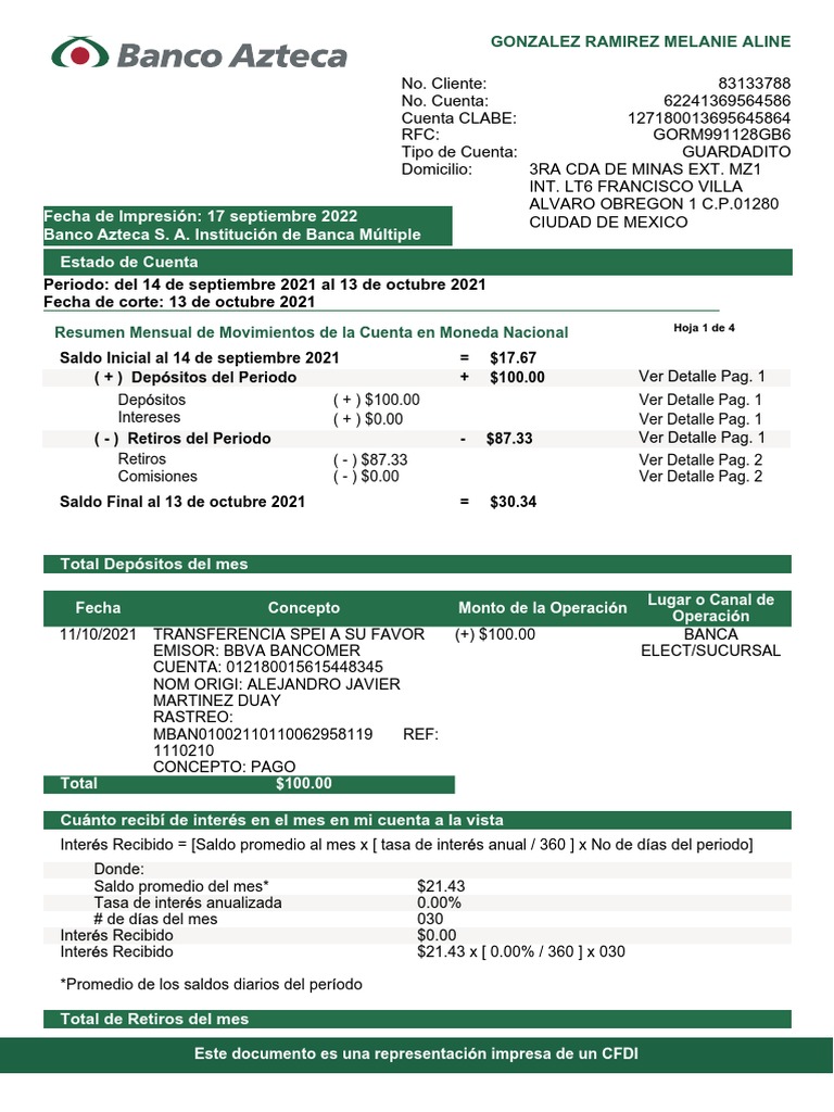 Azteca | PDF | Bancos | Dinero