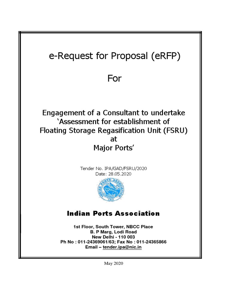 FSRU Consultant Engagement RFP | PDF