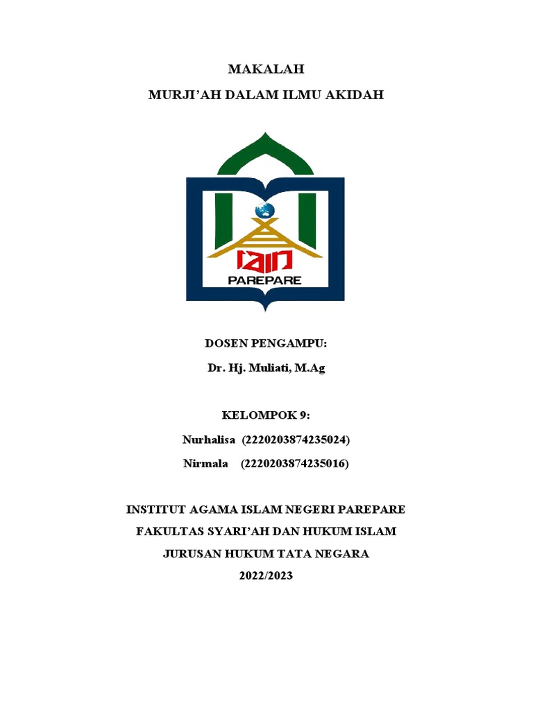 Konsep Murji’ah dalam Ilmu Akidah | PDF