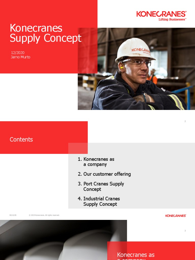 Konecranes Port Crane Supply Presentation Indonesia | PDF | Crane (Machine) | Economic Sectors