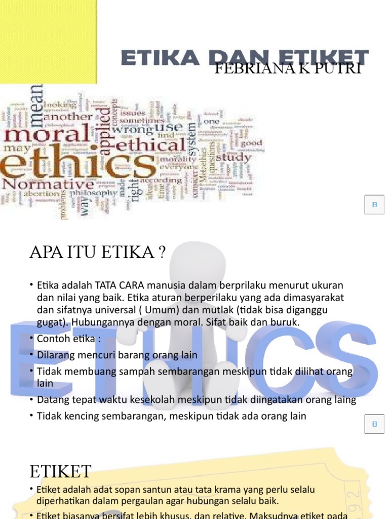 Etika Dan Etiket | PDF