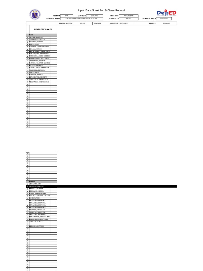 Grade 10 Atp English | PDF