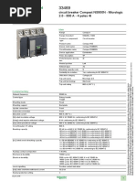 Product Data Sheet: Circuit Breaker, Compact Ns800N, 50Ka/415Vac ...