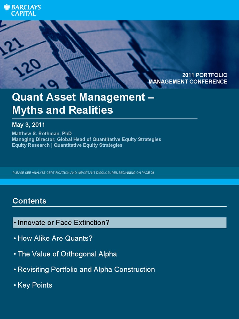 Quantitative Asset Manage 102727754 | PDF | Quantitative Analyst ...