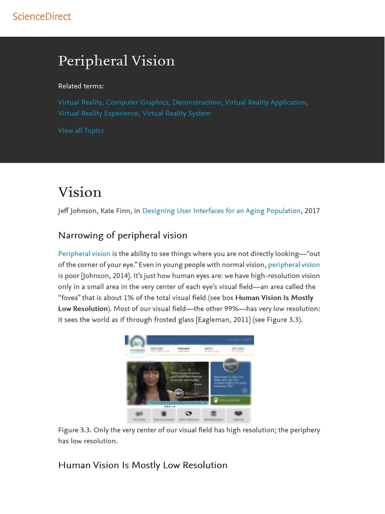 Peripheral Vision Link | Download Free PDF | Retina | Visual Perception