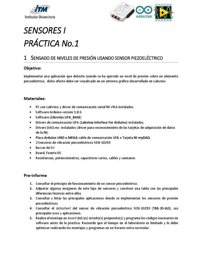 Lab 1 Sensores 1 | PDF | Arduino | Diodo emisor de luz