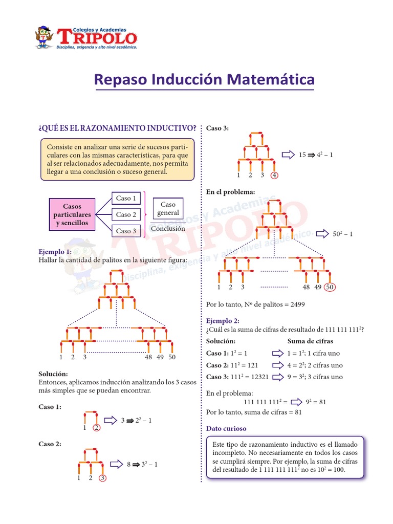 Rm-T06-Repaso Inducción Matemática | PDF