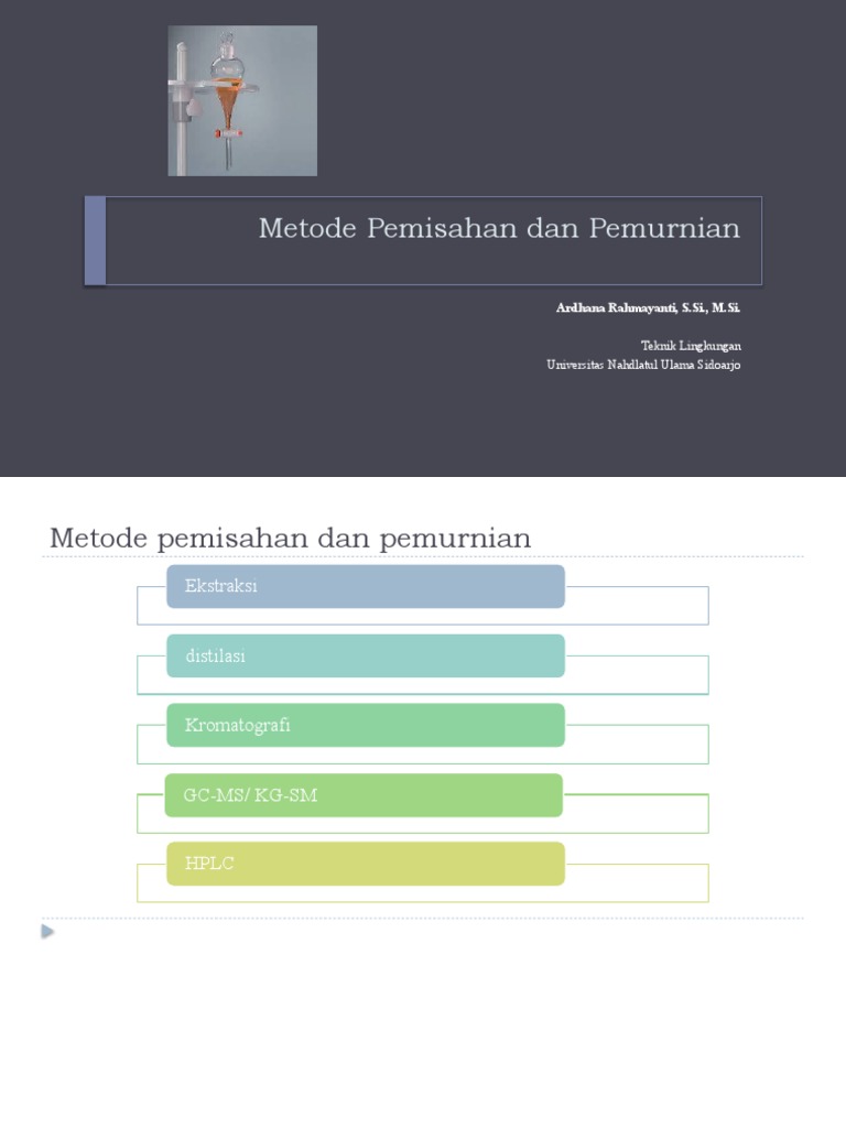 F. Pemisahan Dan Pemurnian | PDF