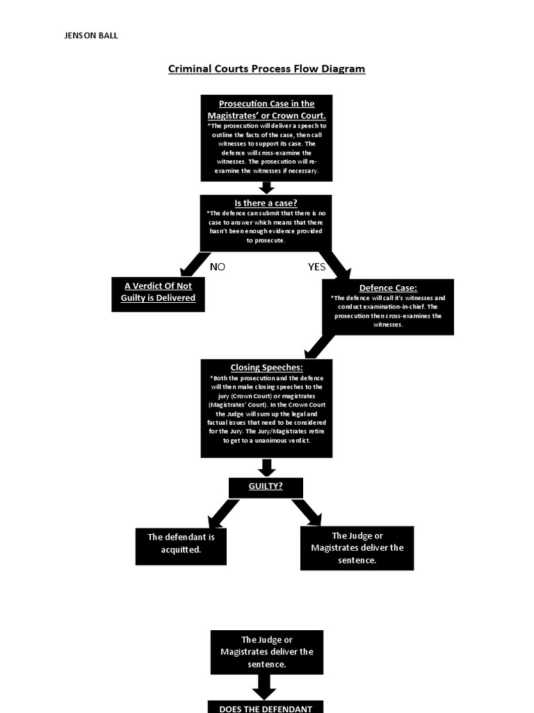 Criminal Courts Process Flow Diagram | PDF