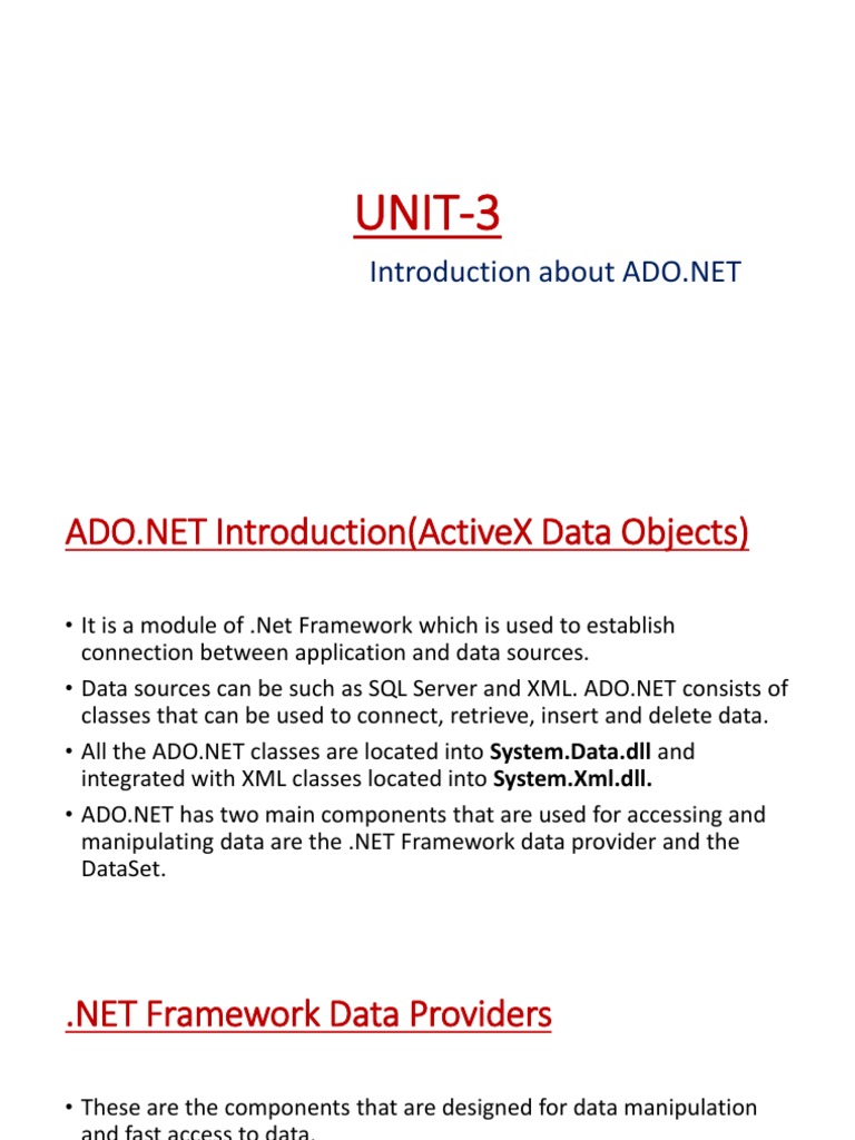 Unit 3 Database Access Pdf
